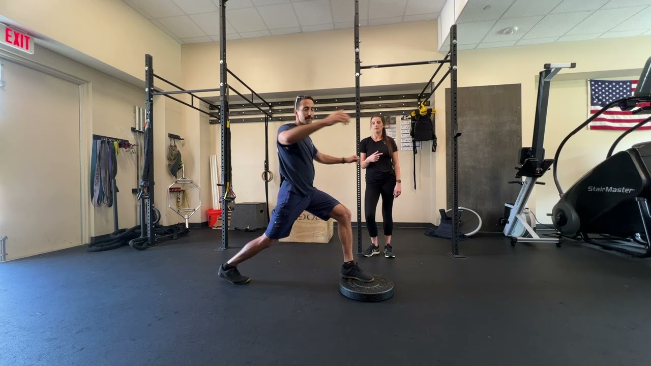Front Foot Elevated Lunge Rotation - PBG Fire Rescue