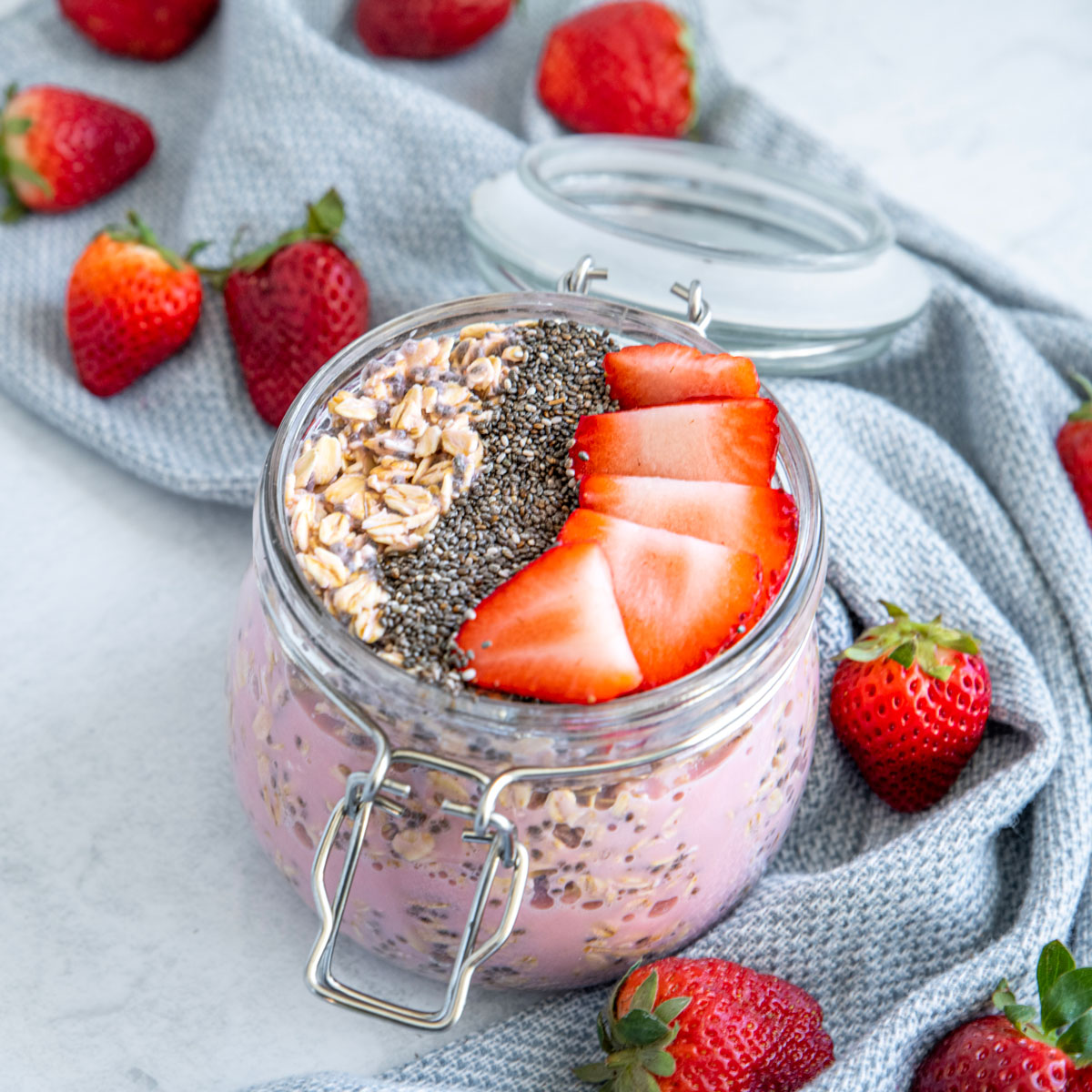 Strawberries and Cream Overnight Oats - PBG Fire Rescue